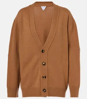 Bottega Veneta Buttoned Cashmere Cardigan - Beige