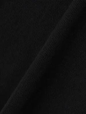 Eterne Ribbed Jersey Long-sleeve T-shirt - Black