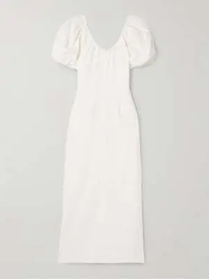 Faithfull The Brand Vence Linen Midi Dress