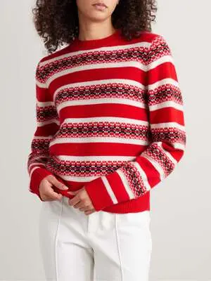 Guest In Residence Fair Isle Cashmere-jacquard Sweater