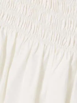Faithfull The Brand Noa Shirred Mini Dress - White