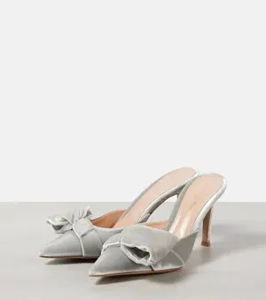 GIANVITO ROSSI 85 Velvet Mules