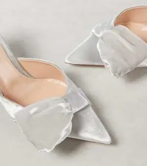 GIANVITO ROSSI 85 Velvet Mules