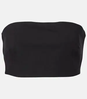 Staud Palladium Strapless Crop Top