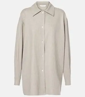 THE ROW Komako Wool And Cashmere Shirt