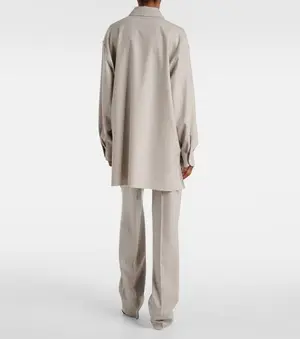 THE ROW Komako Wool And Cashmere Shirt