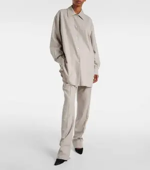 THE ROW Komako Wool And Cashmere Shirt