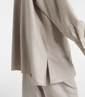 THE ROW Komako Wool And Cashmere Shirt