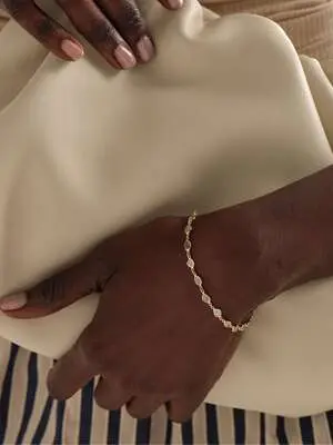 Jia Jia And Diamond Slice Bracelet