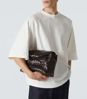 Bottega Veneta Andiamo Knot Small Leather Messenger Bag