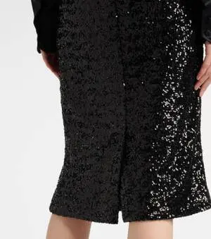 Dolce & Gabbana Sequined Midi Skirt