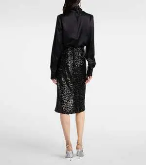 Dolce & Gabbana Sequined Midi Skirt
