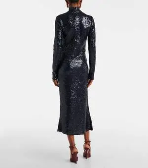 Polo Ralph Lauren Sequined Turtleneck Top