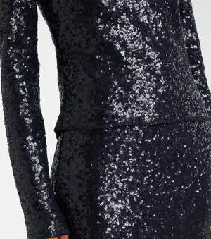 Polo Ralph Lauren Sequined Turtleneck Top