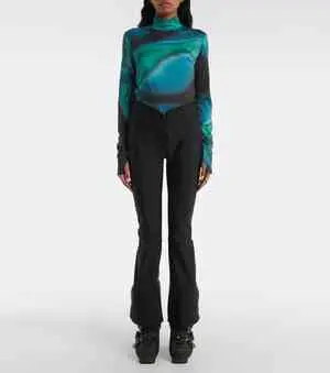 Aztech Mountain Printed Ski Top - Green