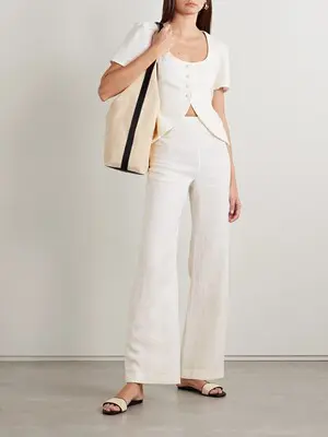 Faithfull The Brand Ilride Linen Straight-leg Trousers - White
