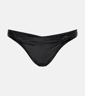 BANANHOT Tai Ruched Bikini Bottoms - Black