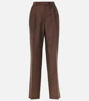 THE ROW Norbert Straight Pants - Brown