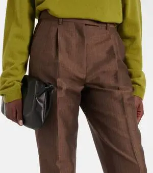THE ROW Norbert Straight Pants - Brown
