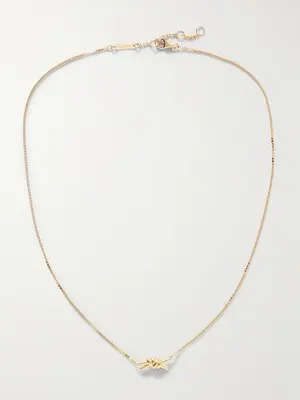 Bottega Veneta Plated Knot Pendant Necklace