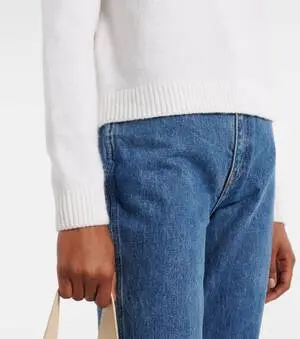 Khaite Leta Cashmere Sweater - White