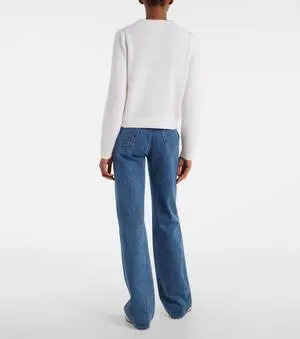 Khaite Leta Cashmere Sweater - White