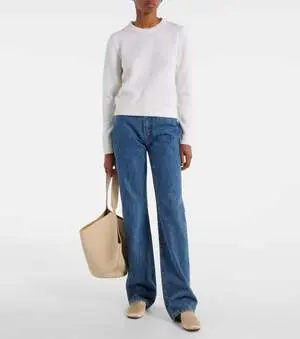 Khaite Leta Cashmere Sweater - White