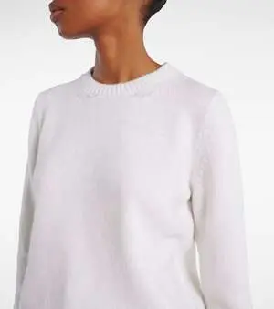 Khaite Leta Cashmere Sweater - White