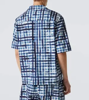 Bottega Veneta Gingham Cotton Bowling Shirt