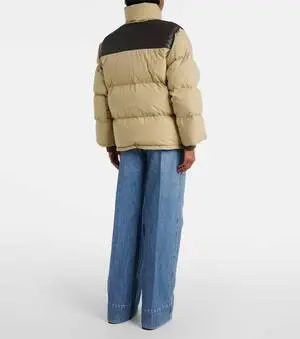 Bottega Veneta Intrecciato Leather-trimmed Down Jacket