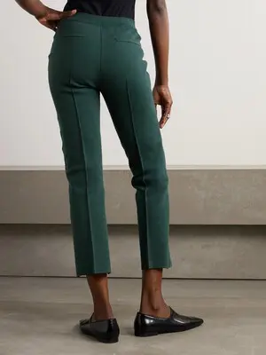HIGH SPORT Cropped Cotton-blend Slim-leg Trousers