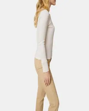 AMO Ribbed Thermal Henley Tee