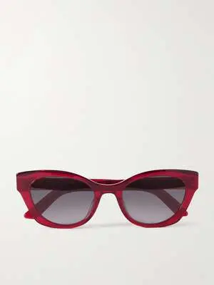 Dior Diormidnight B2i Cat-eye Acetate Sunglasses - Red