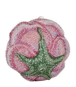 Judith Leiber Rose Romance Clutch Bag - Pink