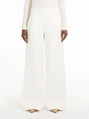 Max Mara Flared Technical Jersey Trousers
