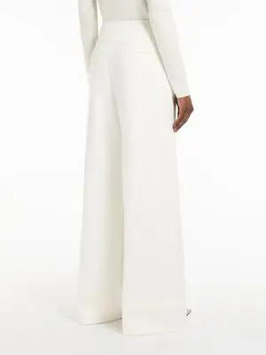 Max Mara Flared Technical Jersey Trousers