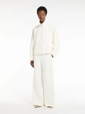 Max Mara Flared Technical Jersey Trousers