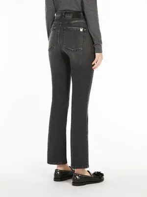 Max Mara Stretch Denim Cropped Flare Jeans