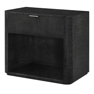 THEODORE ALEXANDER Kesden Nightstand - Silent Black