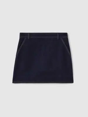 REISS Elise Wool-blend Mini Skirt
