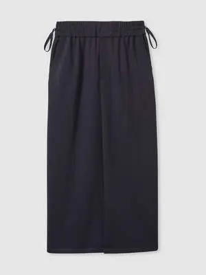REISS Nora Wool-blend Jersey Midi Skirt