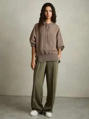 REISS Kiara Woven Hooded Top