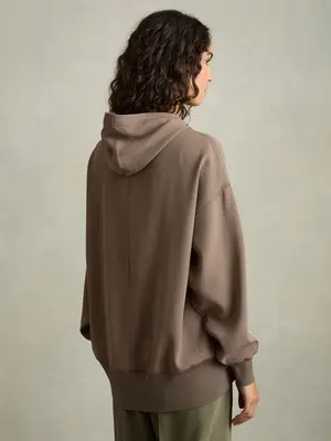 REISS Kiara Woven Hooded Top