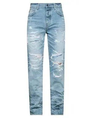 Amiri Straight Leg Jeans With Distressed Detailing