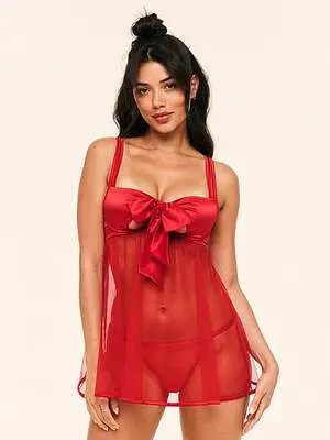 Victoria's Secret Adore Me Bessima Babydoll - Red