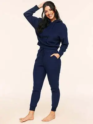 Victoria's Secret Adore Me Davinia Fleece Sweatshirt & Jogger Set - Blue