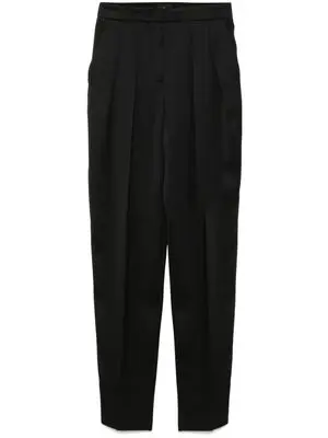 Giorgio Armani Silk Trousers - Black