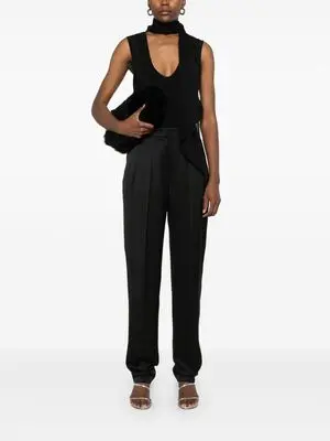 Giorgio Armani Silk Trousers - Black