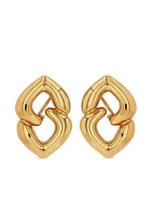 ANINE BING Abstract Heart Earrings - Gold