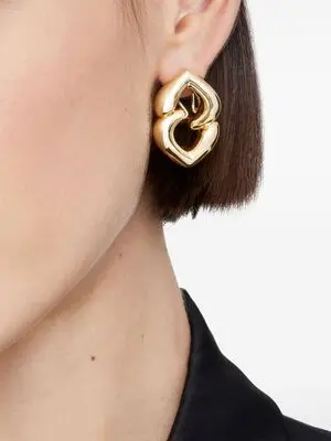 ANINE BING Abstract Heart Earrings